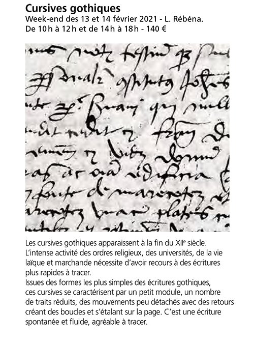 Interligne - Cursive gothique